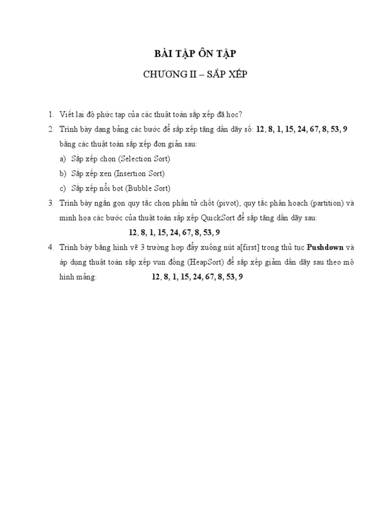 CT174 - Bai Tap Chuong 2 | PDF