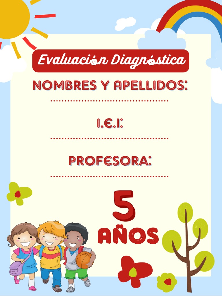 5 AÑos Inicial Evaluación Diagnóstica 2022 Pdf 4055