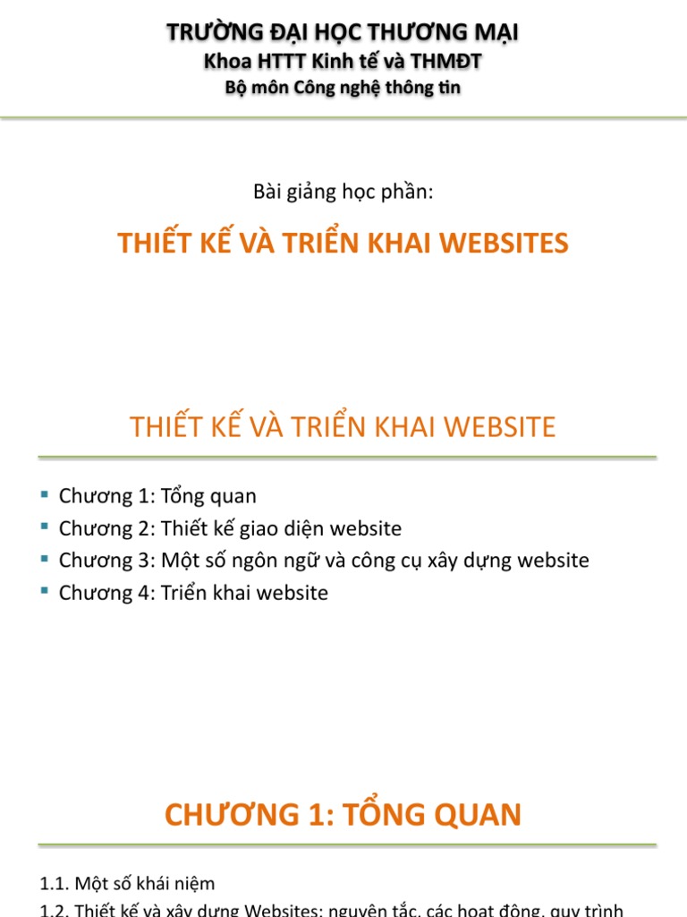 Bai Giang Web 01 - Web - Internet | PDF