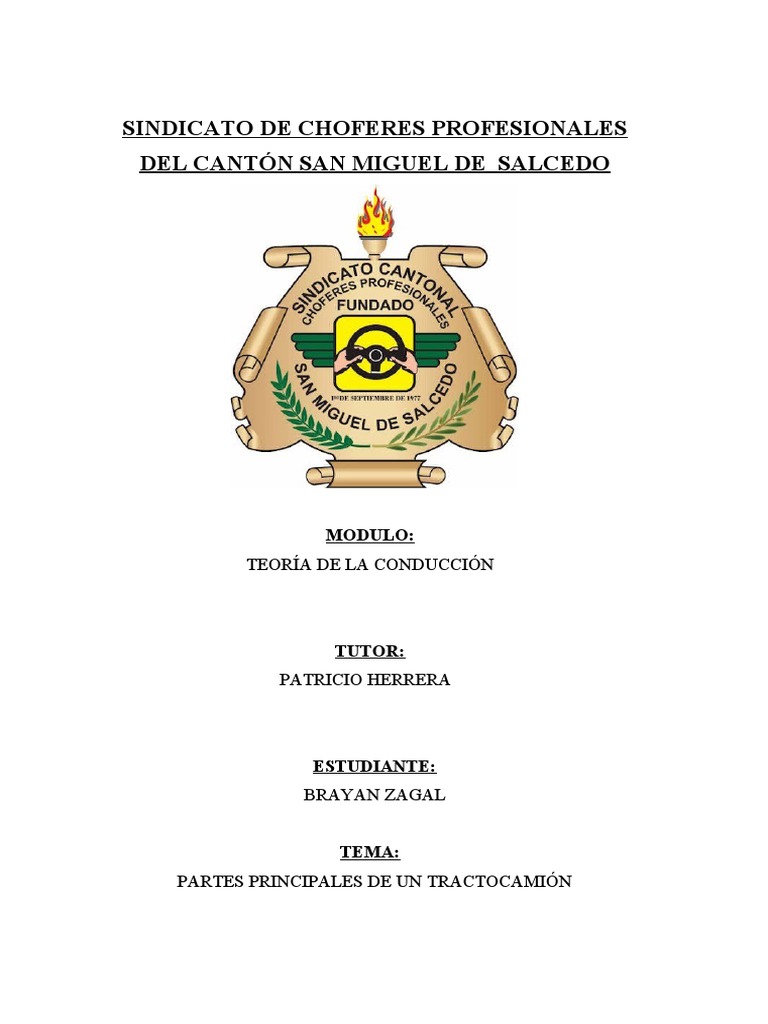 Partes de Un Tractocamión | PDF | Vehículos con tracción trasera ...