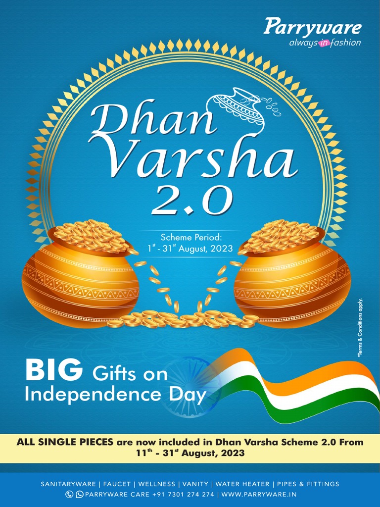 Parryware Dhan Varsha 2.0 Scheme Leaflet-1 | PDF