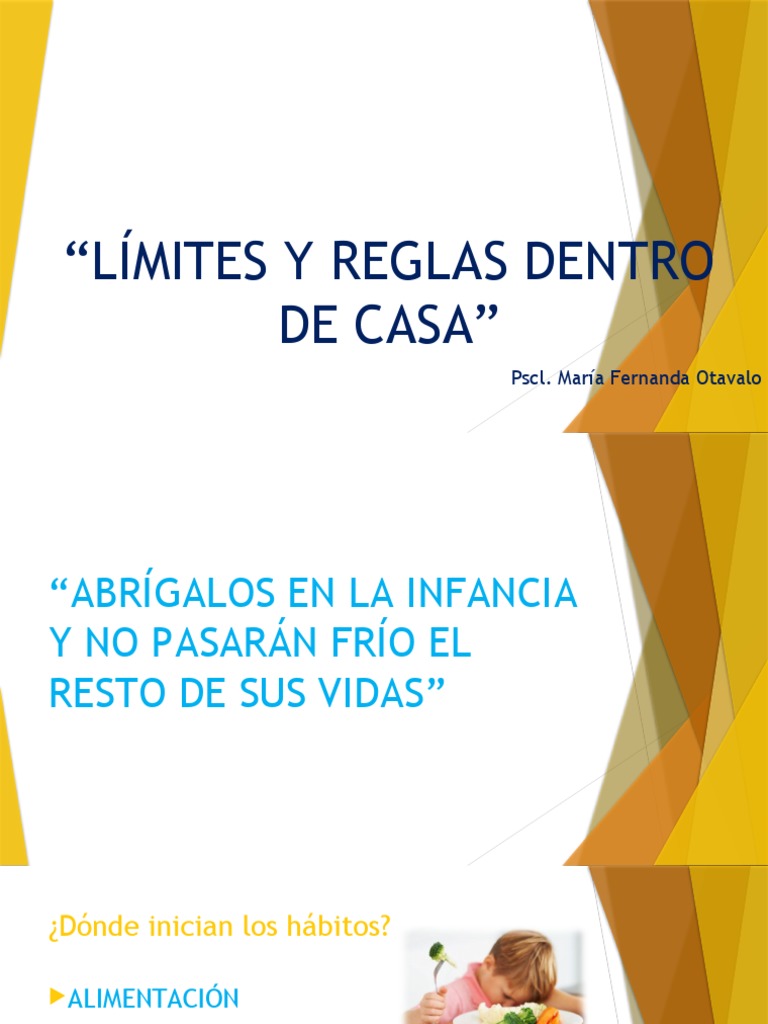 Límites y Reglas Dentro de Casa Presentación | PDF