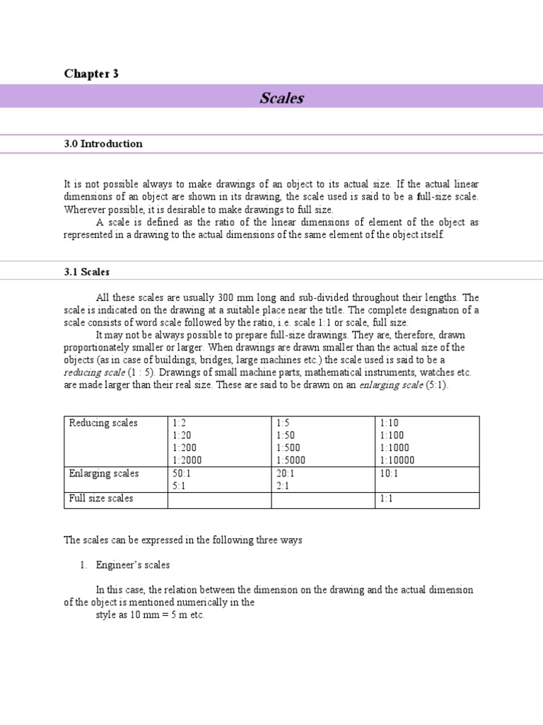 Engineering Drowing Chapter 3 | PDF | Length | Drawing
