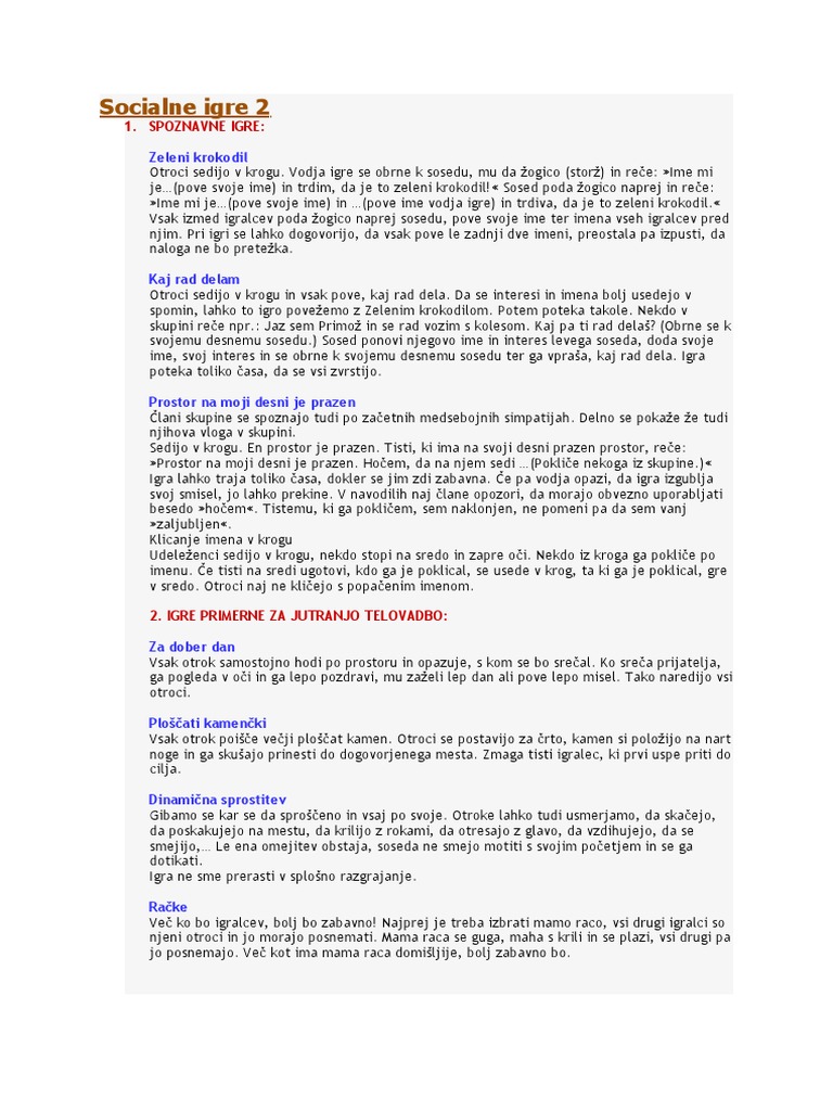 Socialne Igre Scan1 | PDF