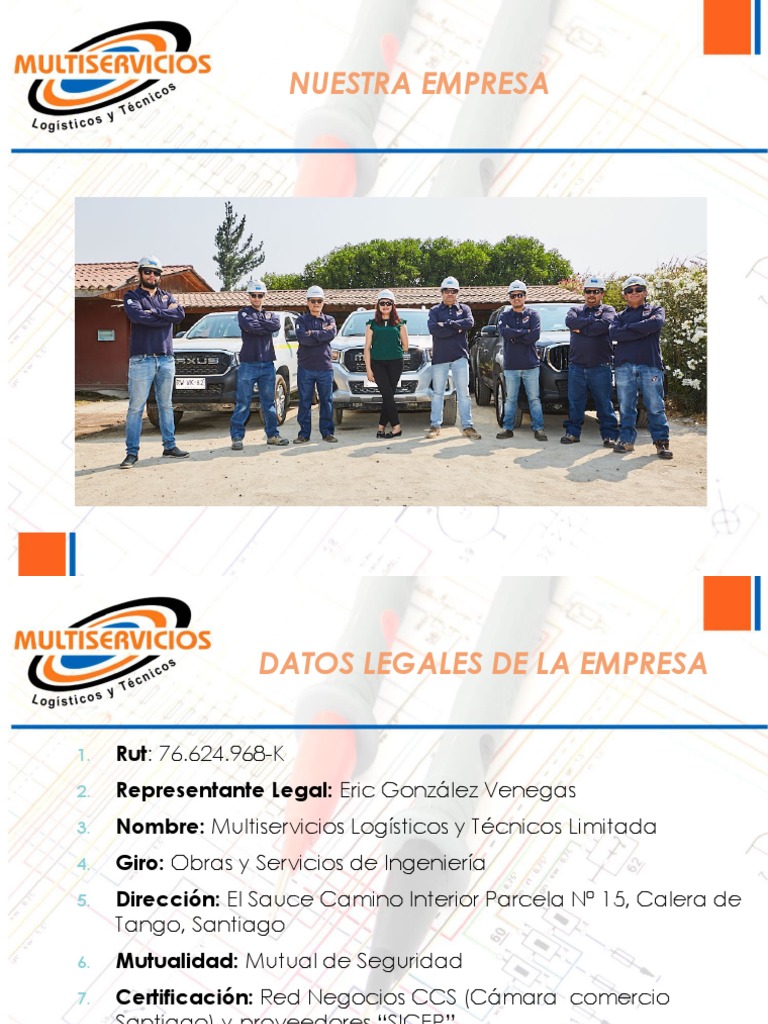 Presentación Empresa Multiservicios - 2023 | PDF