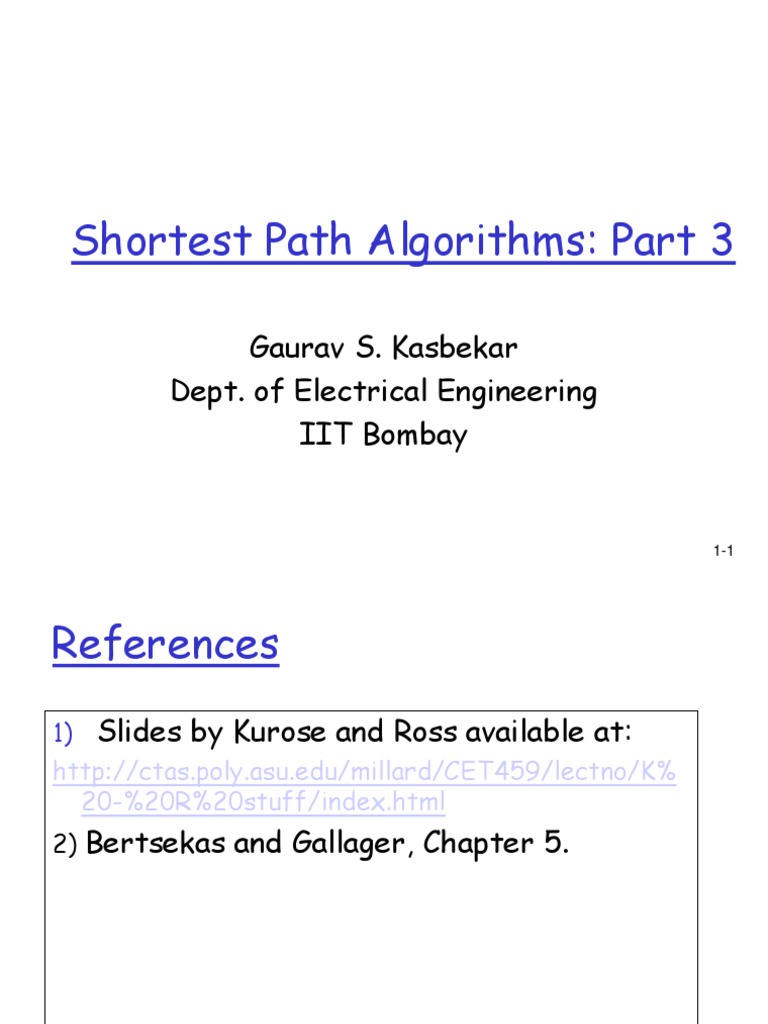 20 Shortest Path Part3 Feb 28 March 2 | PDF