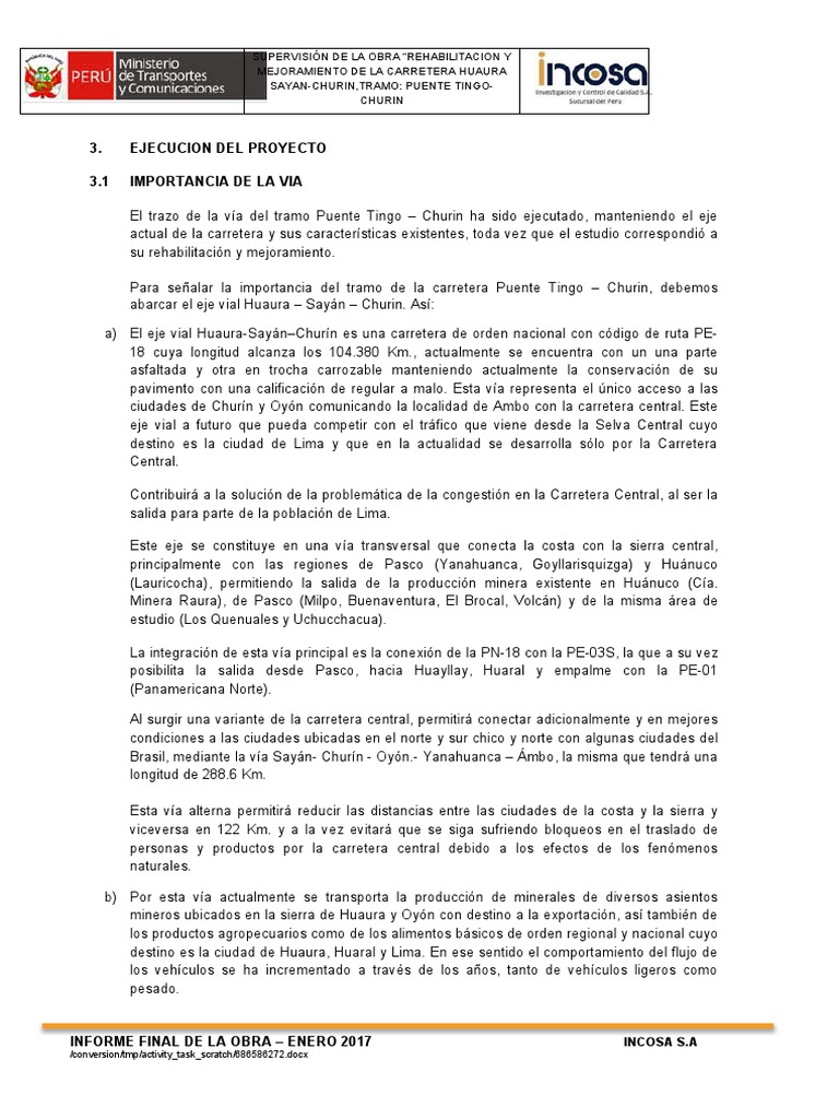 3.ejecución Del Proyecto | PDF