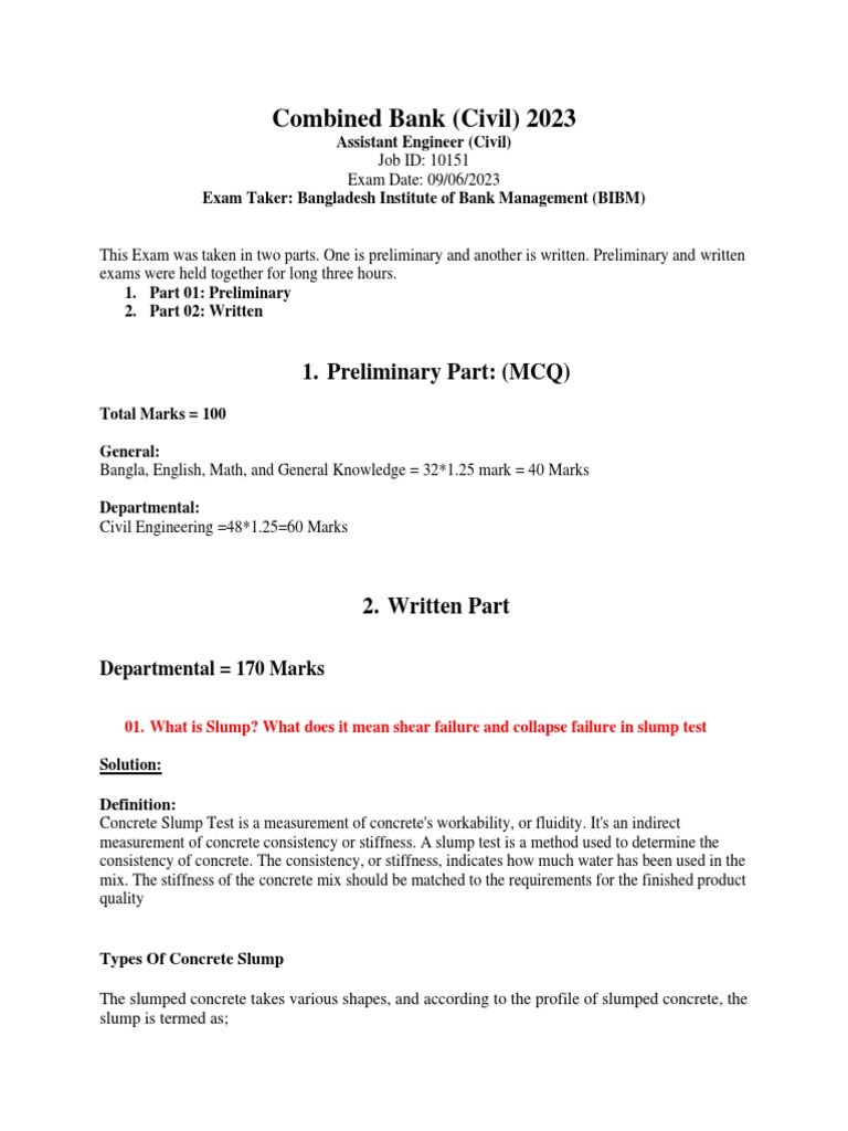Combined Bank 2023 | PDF
