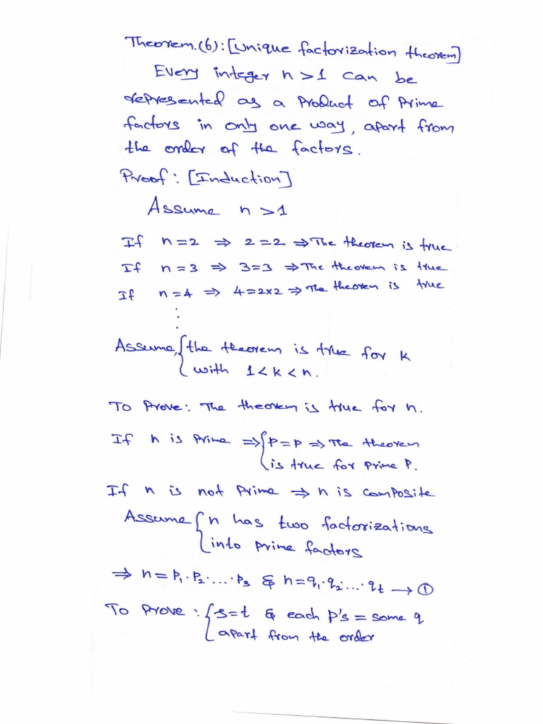 RA U 1 Theorem 06 | PDF