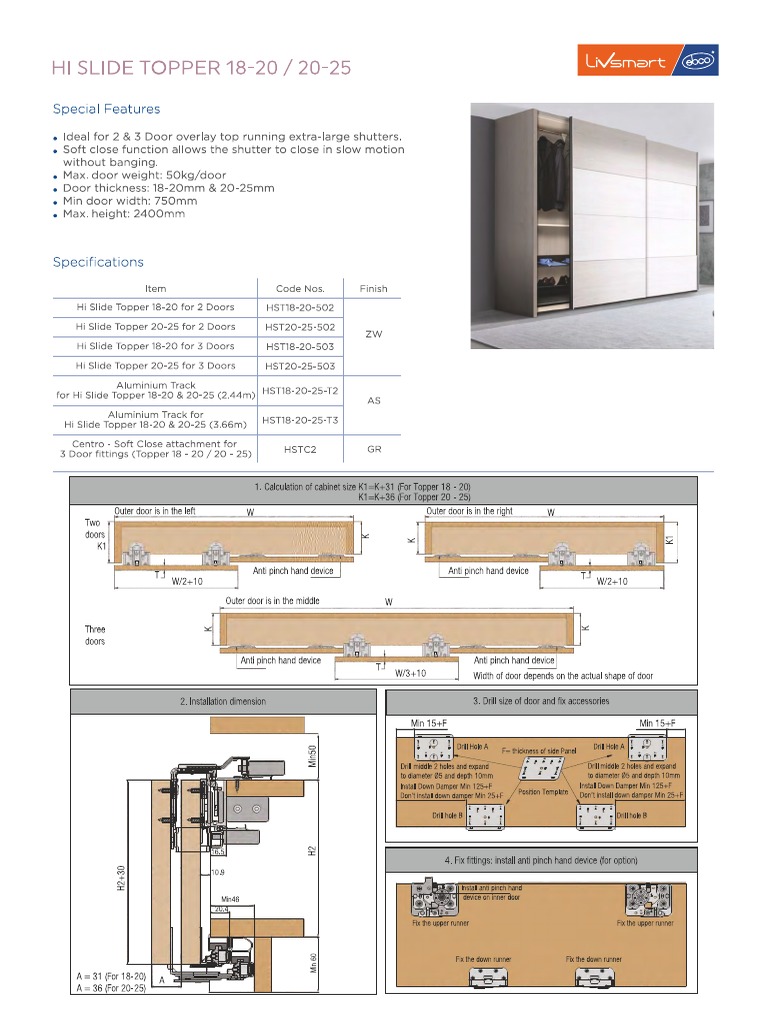 Hi-Slide-Topper-20-25 Ebco | PDF