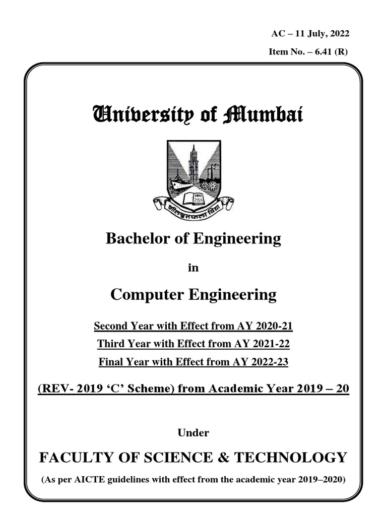 6.41 BE Comp Engg R2019 | PDF
