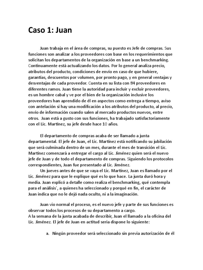 Caso Juan | PDF