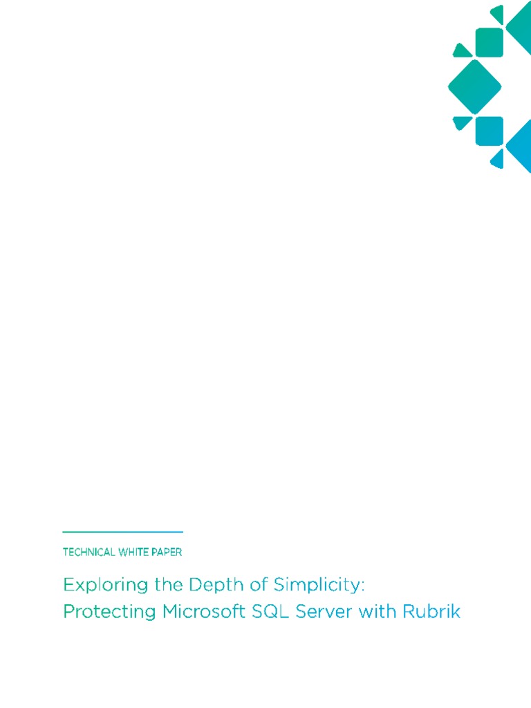 Protecting Microsoft SQLServer With Rubrik | PDF | Databases | Backup Protecting Microsoft SQLServer With Rubrik | PDF | Databases | Backup