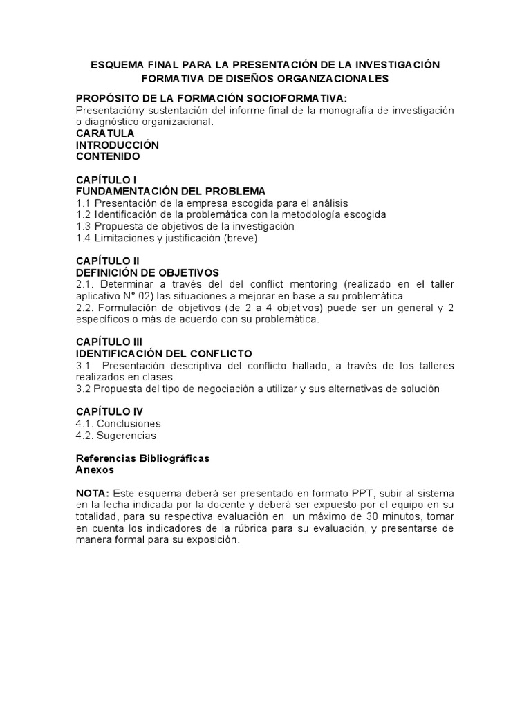 Esquema Negociaion Final | PDF