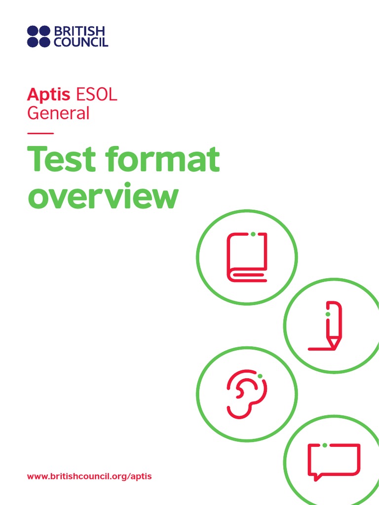 Aptis ESOL General Test Overview | PDF | English As A Second Or Foreign ...