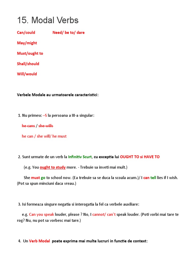 15. Modal Verbs | PDF