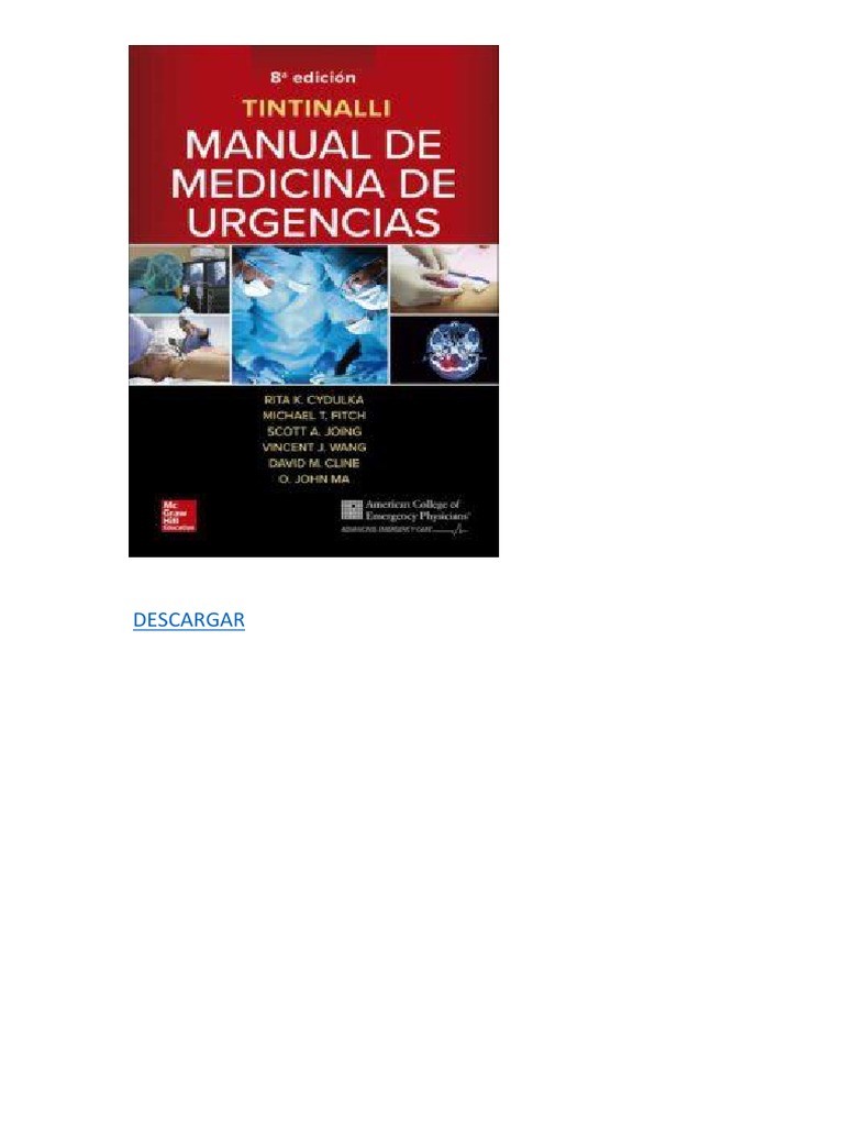 Tintinalli Manual de Medicina de Urgencias 8ª Edición | PDF