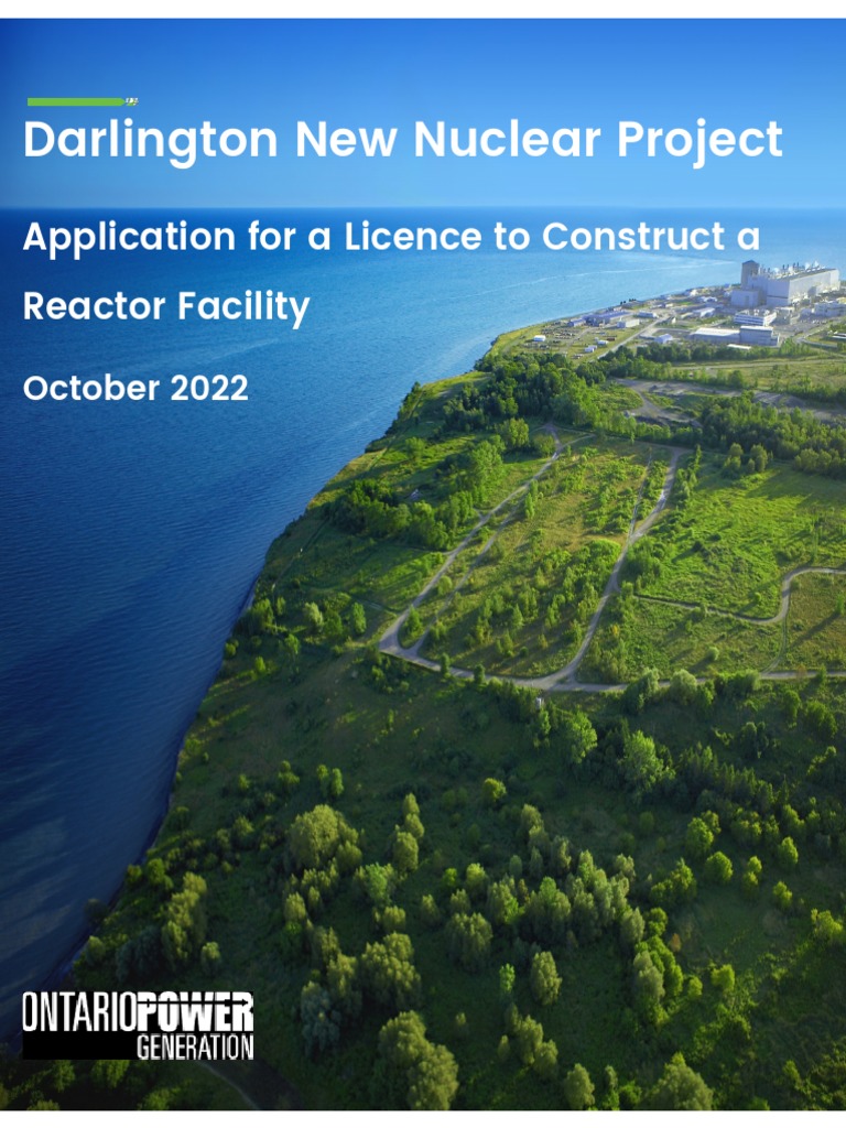 Darlington New Nuclear Project LTC Application | PDF | Technology ...