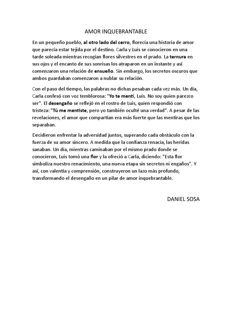 Amor Inquebrantable | PDF