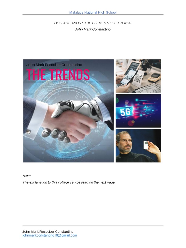 COLLAGE ABOUT THE ELEMENTS OF TRENDS | PDF