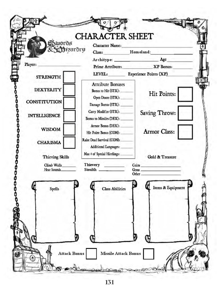 Character Sheet Pdf