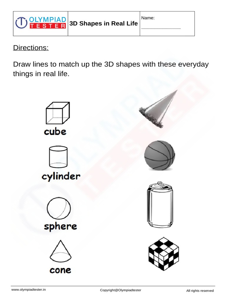 3D Shapes in Real Life | PDF | Technology & Engineering
