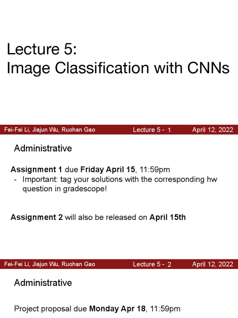 Lecture 5 Ruohan | PDF