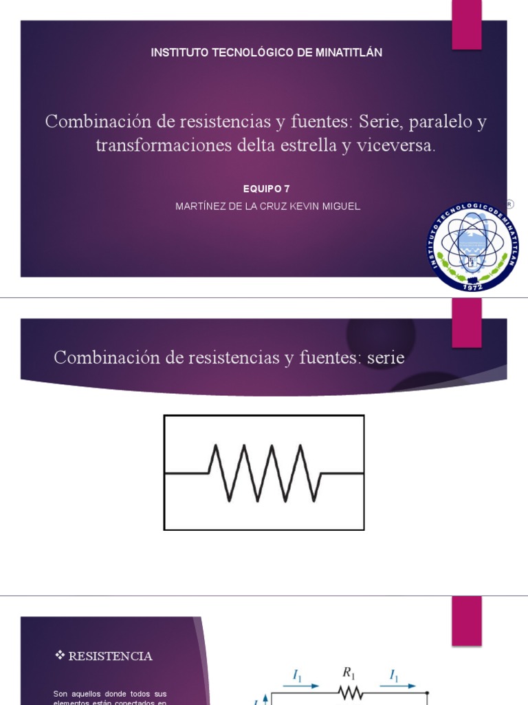 Fuentes en Serie y Paralelo... Transformacion Delta Estrella ...