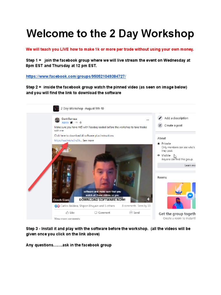 2-Day Live Trading Workshop Guide | PDF