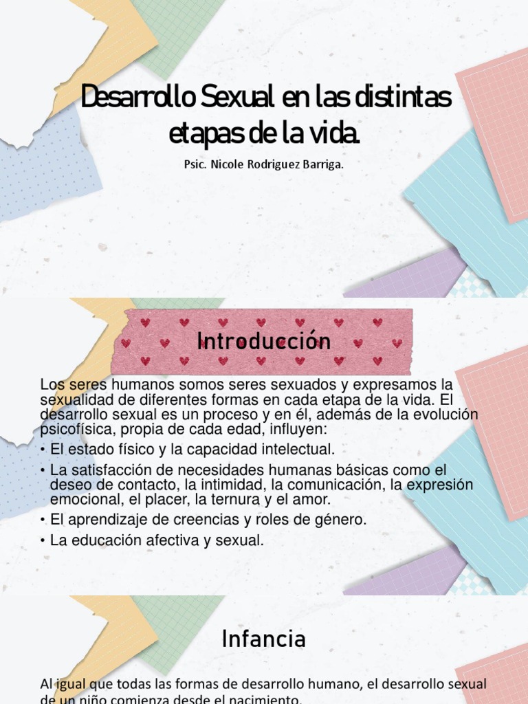 Desarrollo Sexual en Las Distintas Etapas de La Vida | PDF