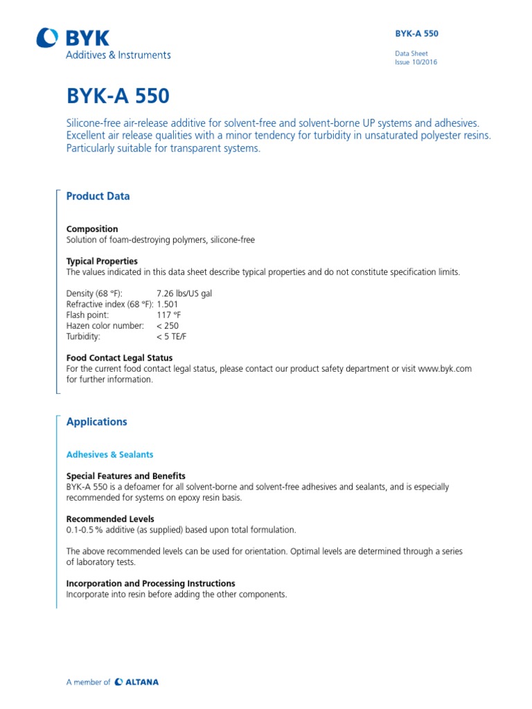 TDS_BYK-A_550_US | PDF