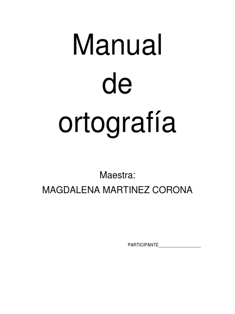 Manual de Ortografía | PDF | Coma | Puntuación