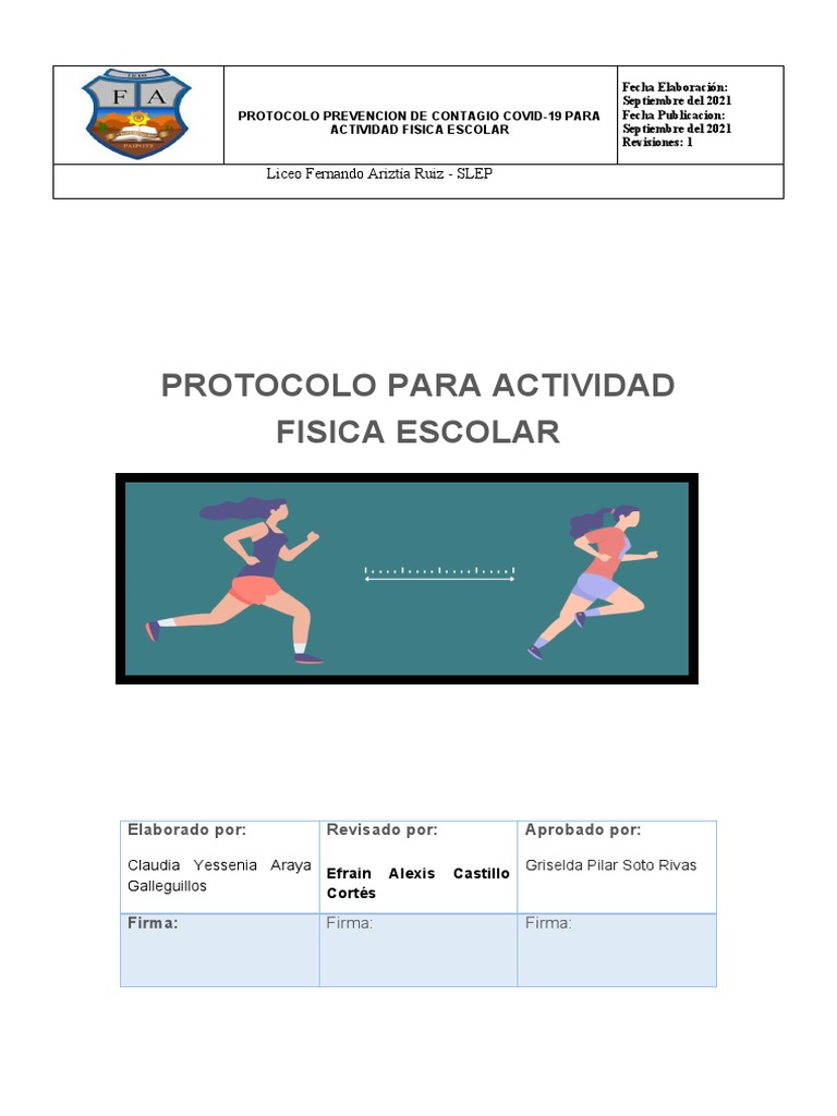Protocolo para Ed Fisica | PDF