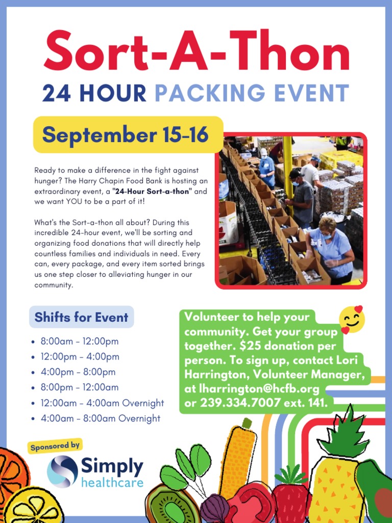 Simply Health - Sort-A-Thon Flyer | PDF