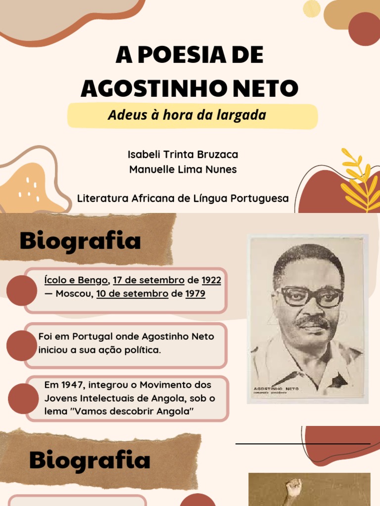 Poesia de Agostinho Neto: Luta e Esperança | PDF