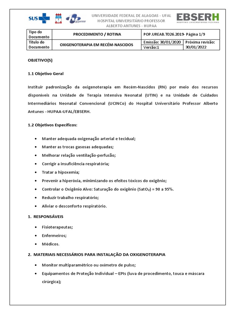 Pop 28 Oxigenoterapia | PDF