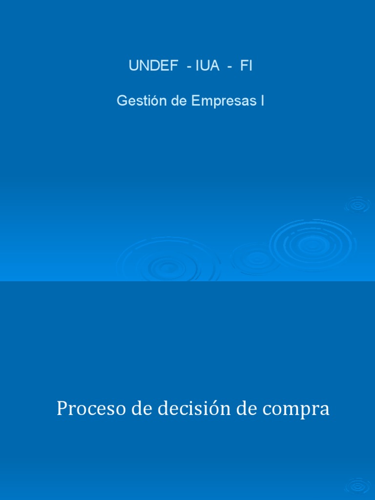 Proceso de Decision de Compra | PDF | Comportamiento | Los consumidores