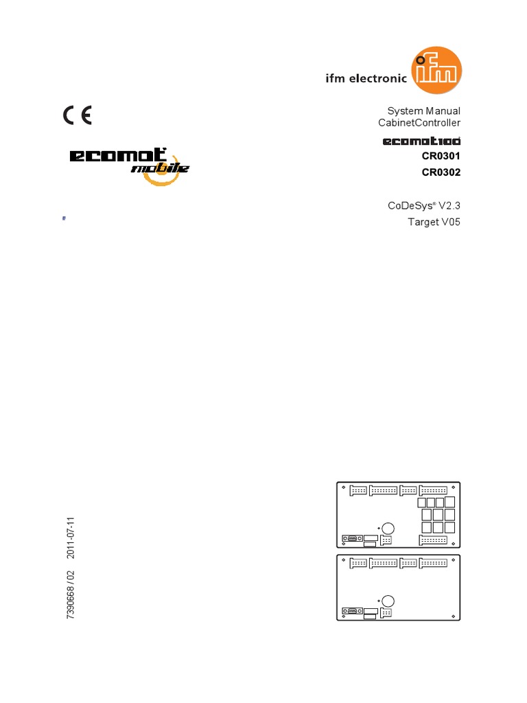 System Manual CabinetController CR0301 CR0302 ... - IfM Electronic | PDF