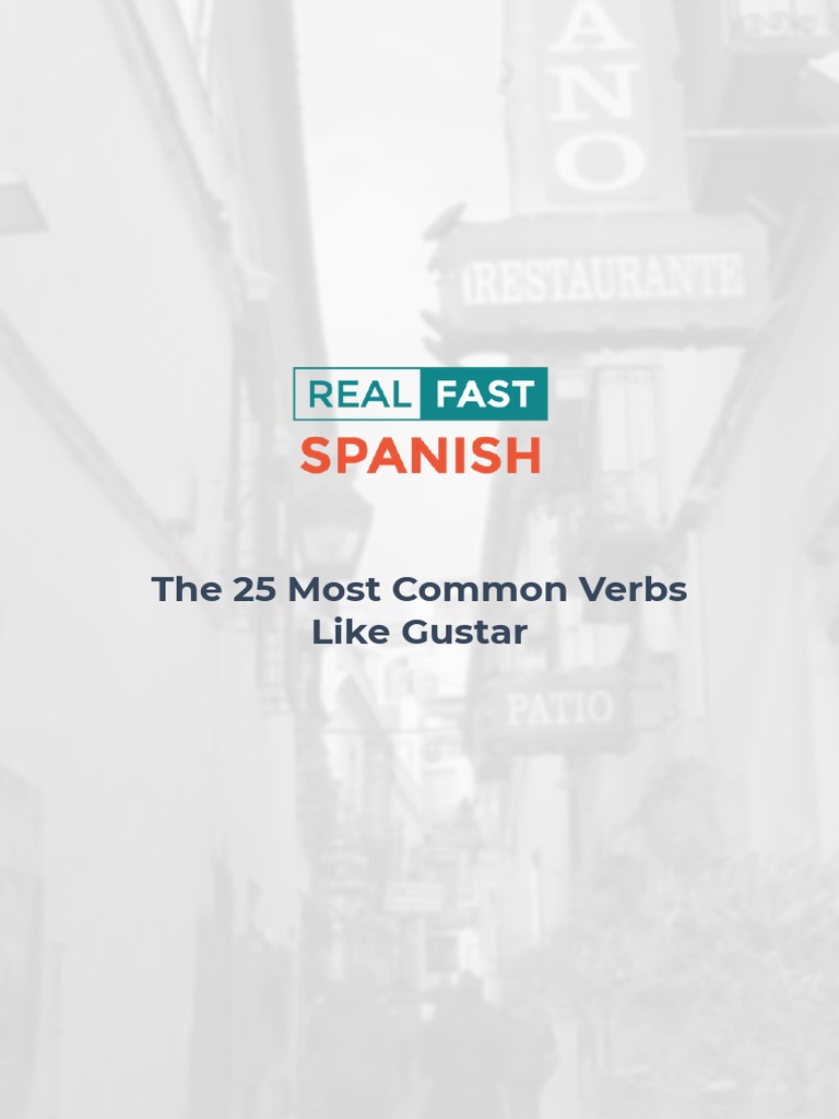 Top 25 Spanish Verbs Like Gustar | PDF