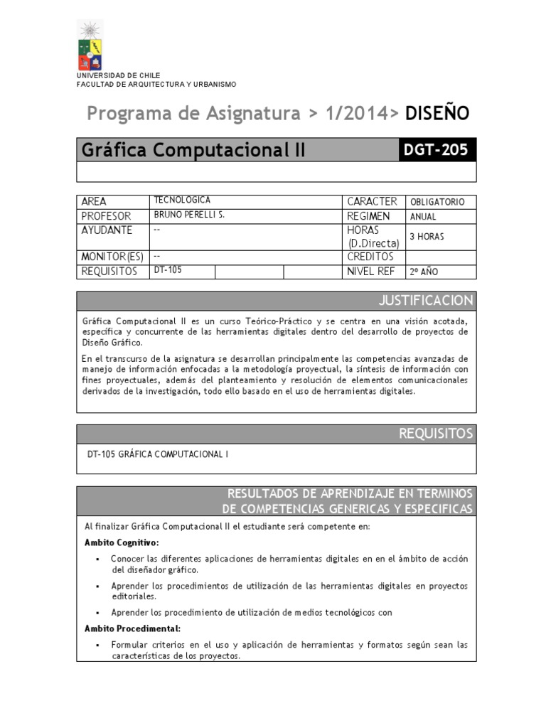 Programa Gráfica Computacional | PDF