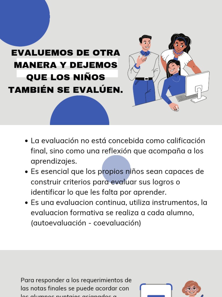 Evaluación Continua y Autonomía Infantil | PDF | Crecimiento personal y ...