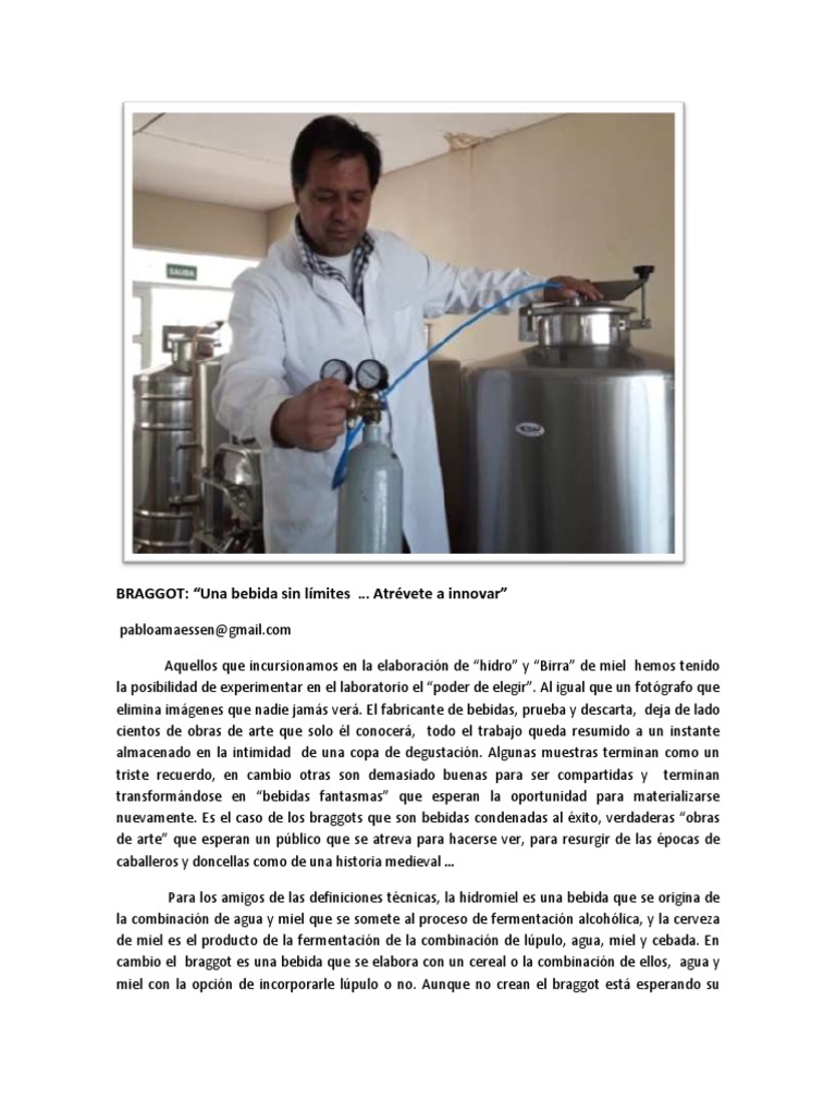 Braggot: Innovación en Hidromiel | PDF | Cerveza | Bebida