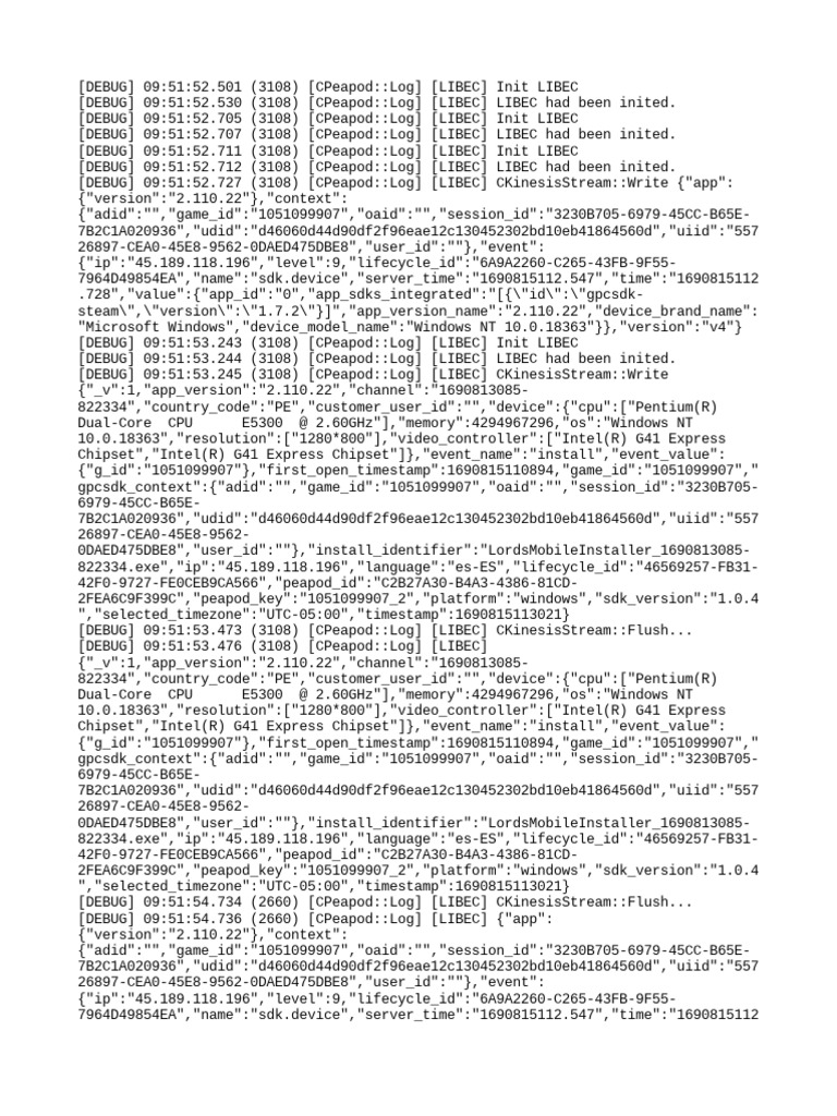 PPDSDK Windows Trace | PDF | Microsoft Windows | Windows Nt