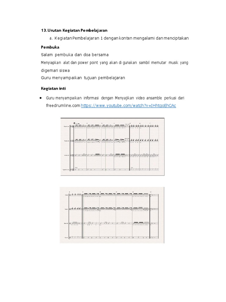 Detail Pertemuan - Memainkan Notasi Ritmik | PDF