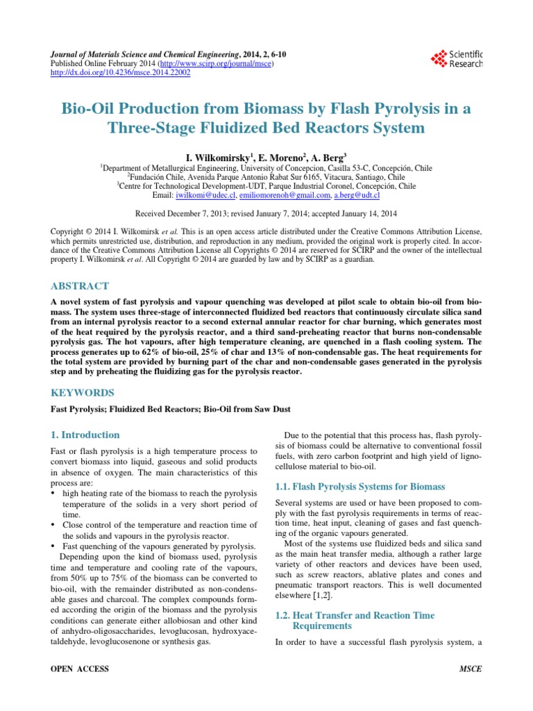 Bio Oil Production From Biomass by Flash | PDF