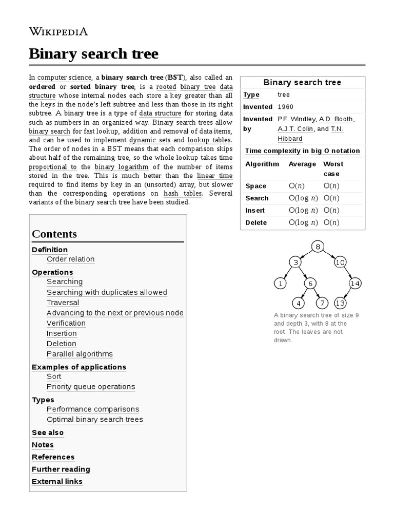 Binary Search Tree | PDF