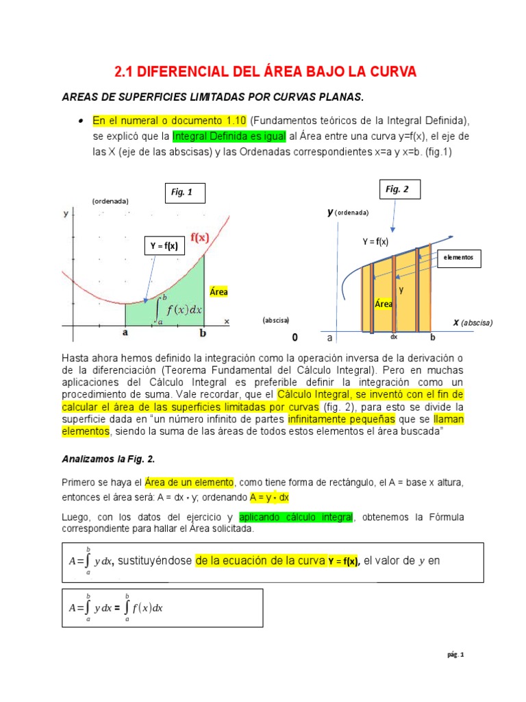 2.1 Diferencial Del Área Bajo Una Curva | PDF