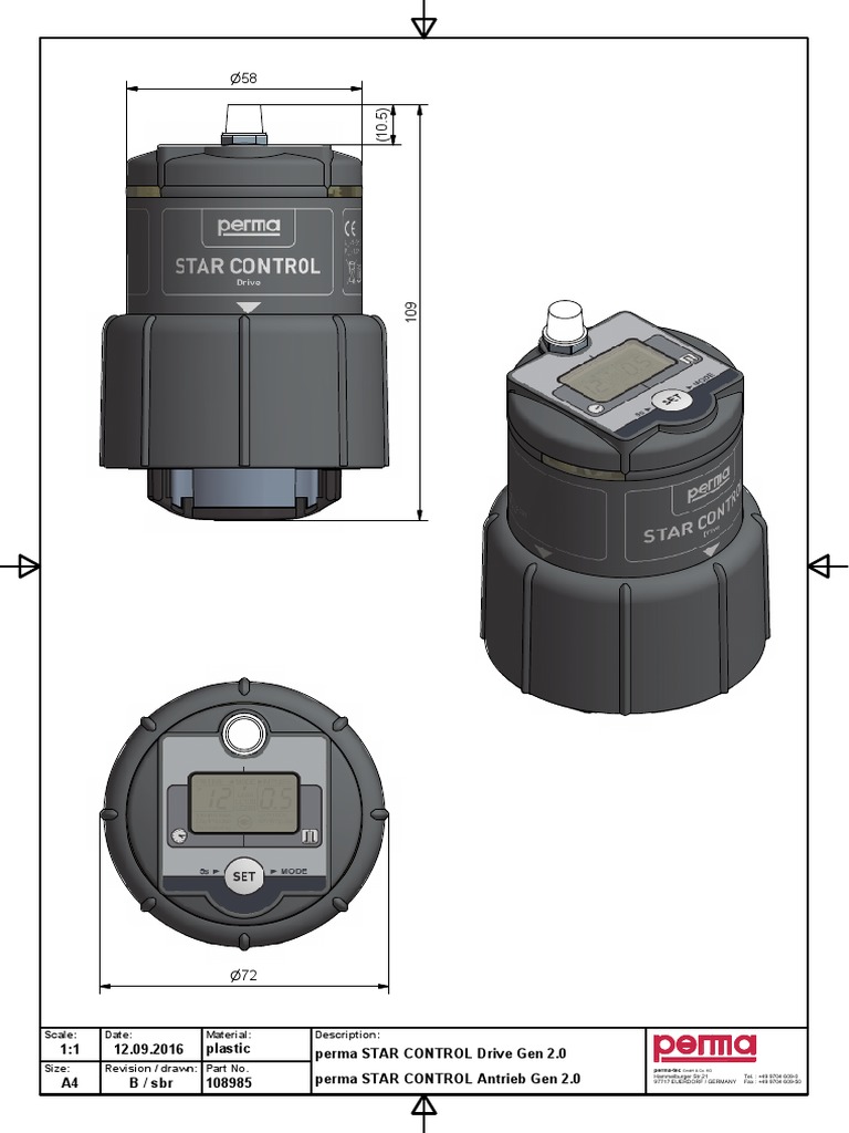 Perma STAR CONTROL Antrieb Gen 2-0-108985 Rev B | PDF