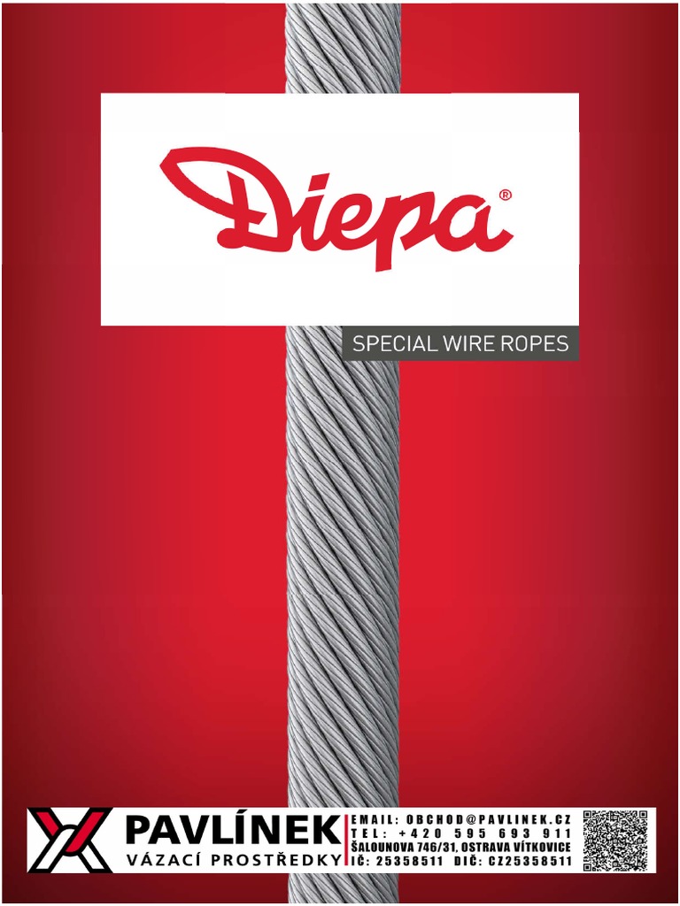 Diepa-Special Wire Ropes-Katalog - Pavlínek Sro | PDF