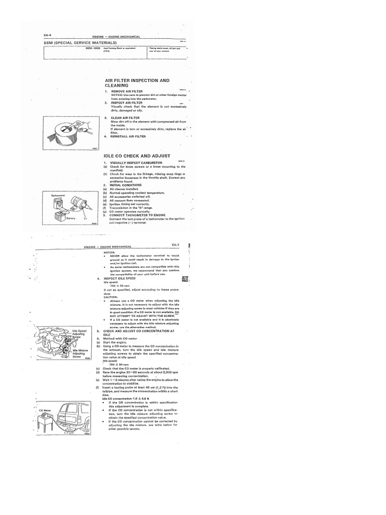 KIJANG 7K Engine Repair Book | PDF